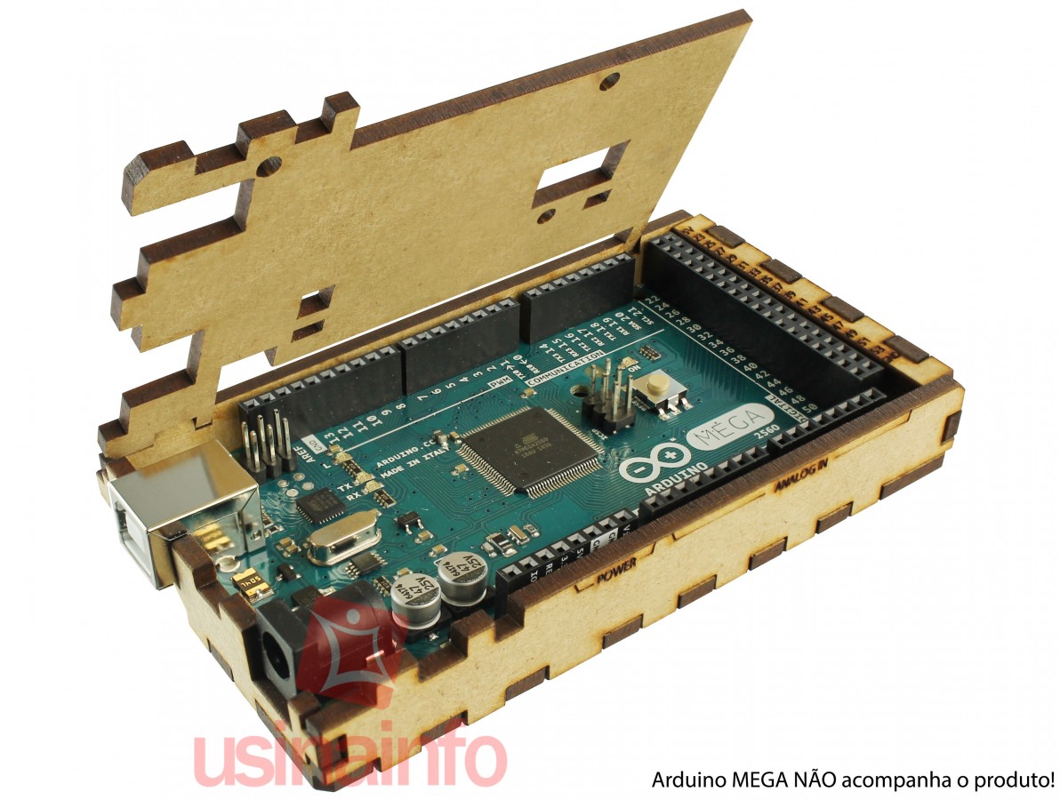 Case para Arduino Mega em MDF - Usinainfo Case para Arduino Mega em MDF - Usinainfo