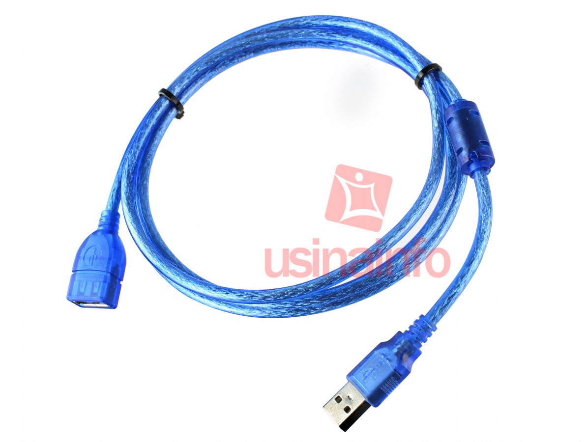 Comprar Cabo Extensor USB Macho X Fêmea 1,5m com Filtro - Usinainfo Comprar Cabo Extensor USB Macho X Fêmea 1,5m com Filtro - Usinainfo