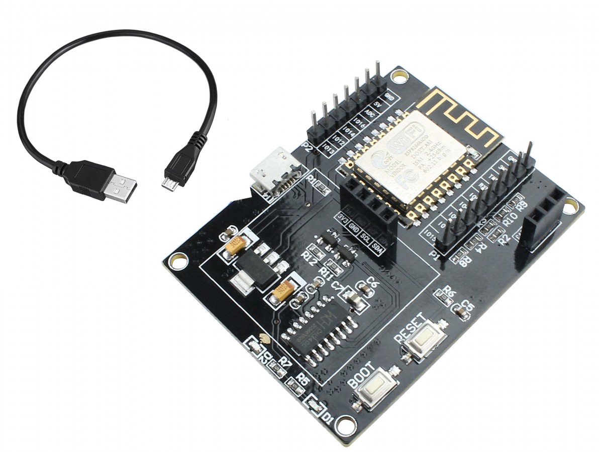 Placa ESP8266 IOT 12f WiFi Serial USB OLED e DHT11 - UsinaInfo Placa ESP8266 IOT 12f WiFi Serial USB OLED e DHT11 - UsinaInfo