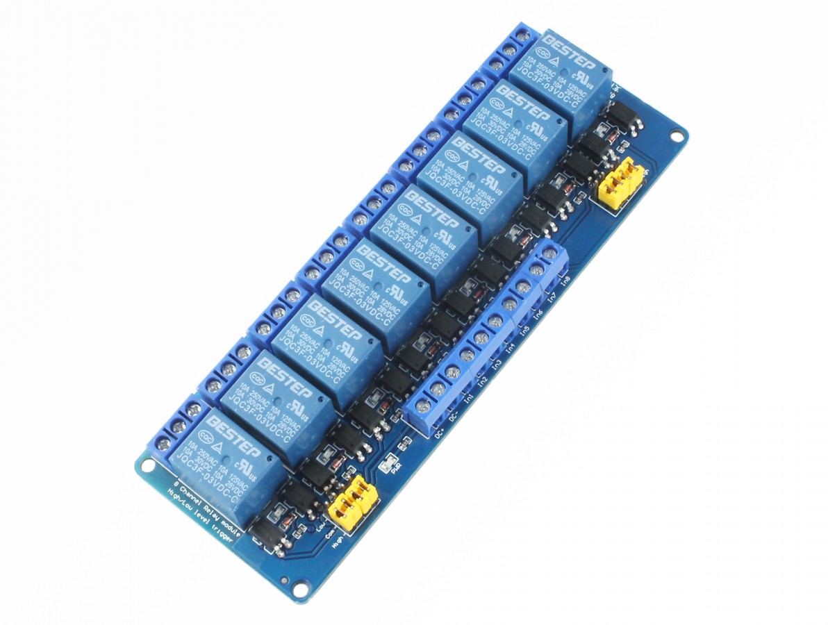 Módulo Relé 3v 10a 8 Canais Com Optoacopladores Para Esp32 Usinainfo
