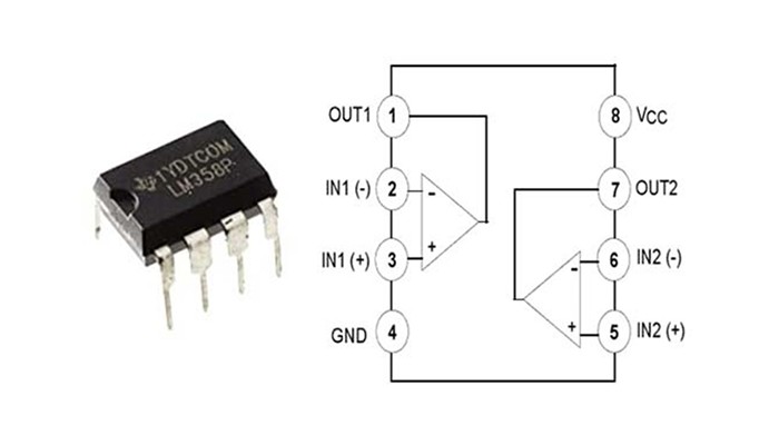 LM358 Amplificador Operacional Kit com 5 - UsinaInfo