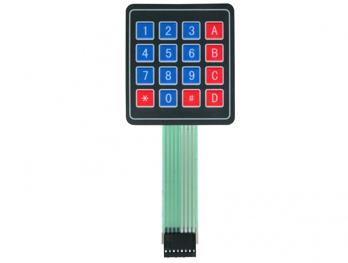 Comprar Teclado Matricial Membrana 4x4 16 teclas Arduino - Usinainfo