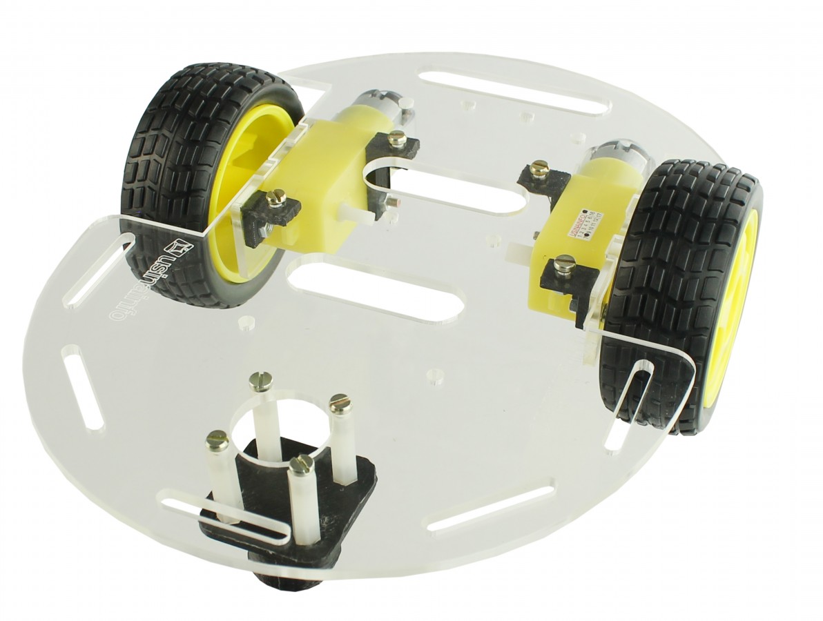 Carrinho Arduino / Carro Robô 2WD 80RPM Acrílico 3mm - Kit Chassi ...