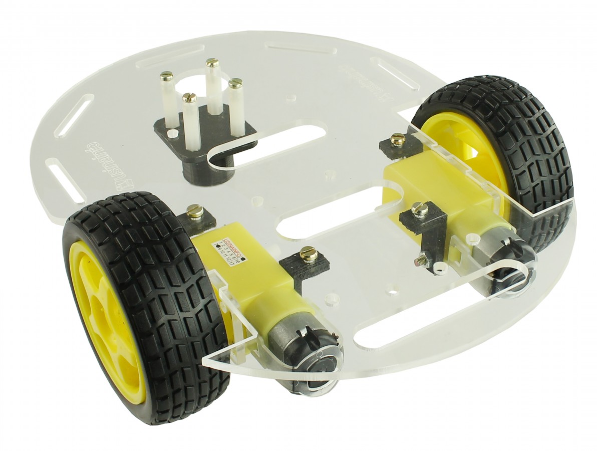 Carrinho Arduino / Carro Robô 2WD 80RPM Acrílico 3mm - Kit Chassi ...