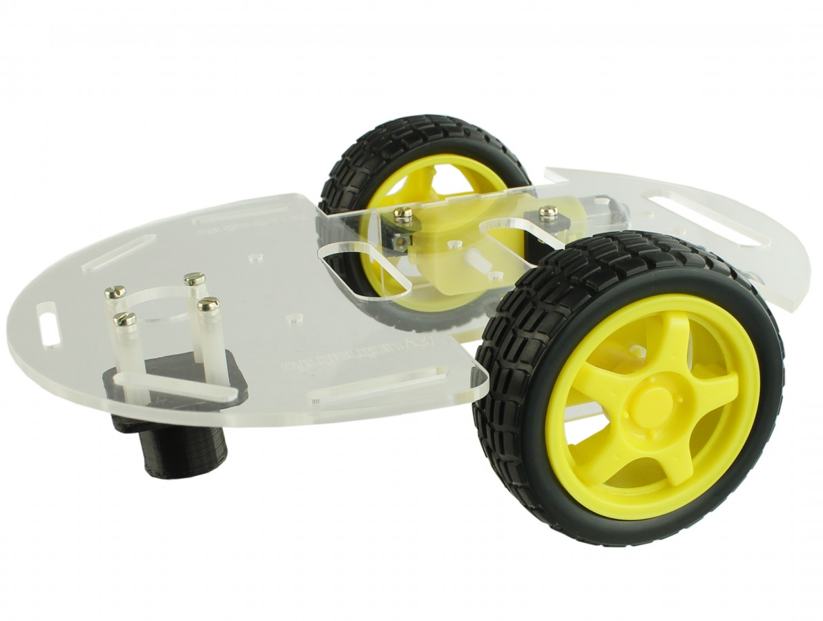 Carrinho Arduino / Carro Robô 2WD 80RPM Acrílico 3mm - Kit Chassi ...