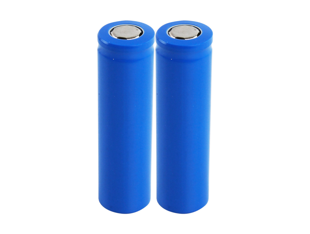Bateria 18650 Li-Ion Recarregável 3.7V Flat-top Azul - Kit com 2 ...