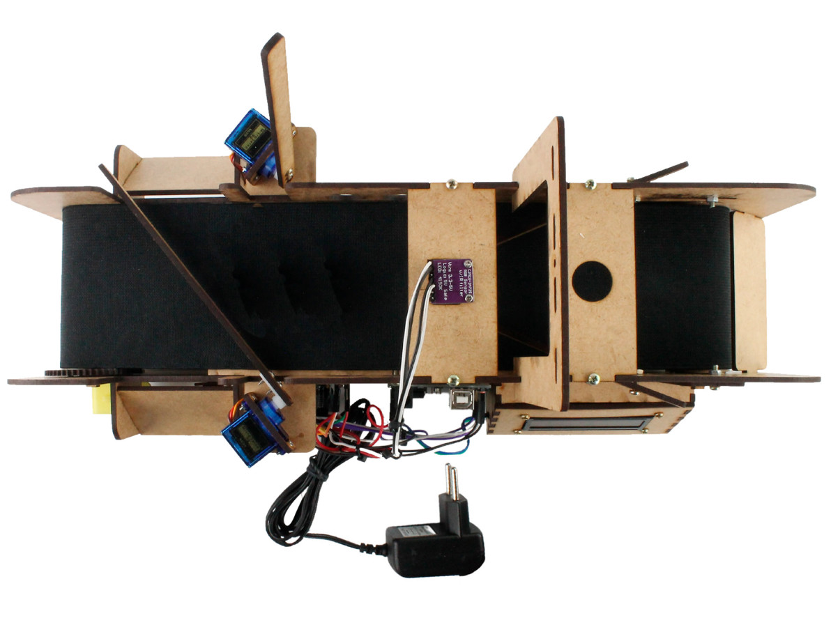 Esteira Arduino Em Mdf V3 Com Sensor De Cor Completa Usinainfo