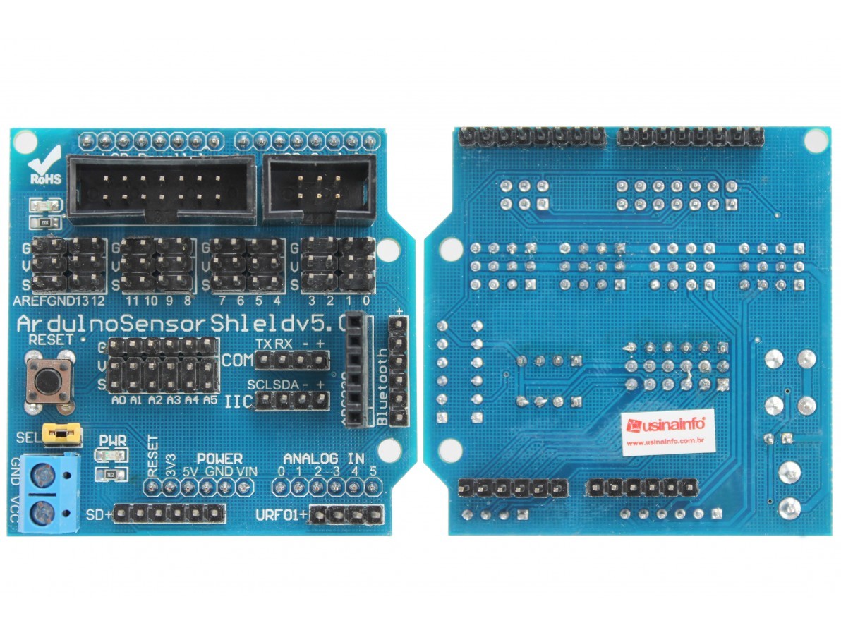 Sensor Shield para Arduino - Expansor de Entradas e Saídas V5.0 ...
