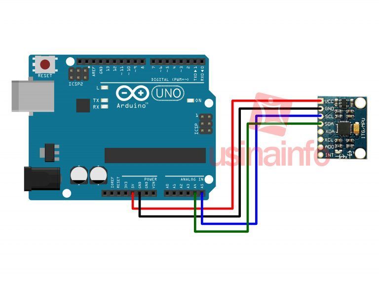 Acelerômetro e Giroscópio Arduino Com Eixo X, Y e Z - Blog UsinaInfo
