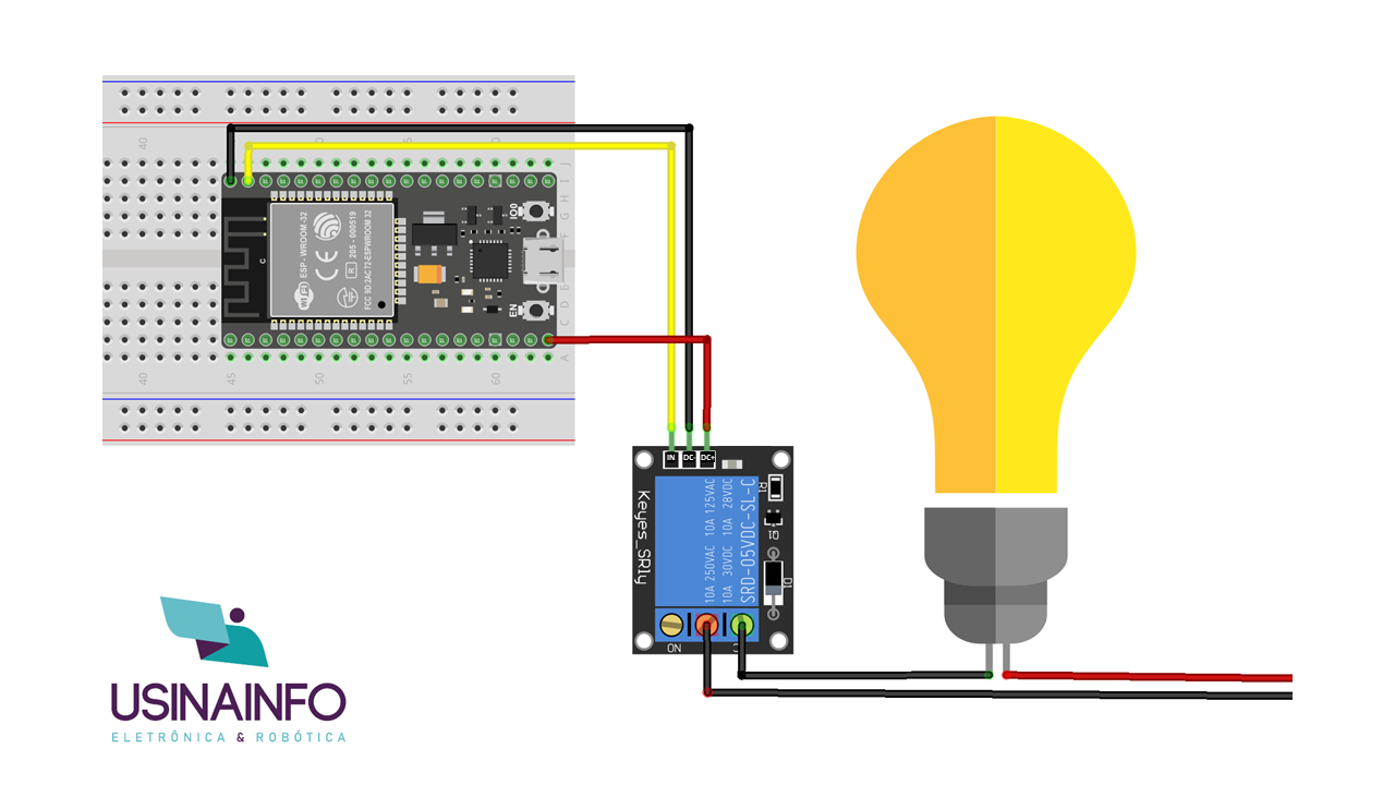 ESP32 Projeto Controlando um Relé de Forma Simplificada