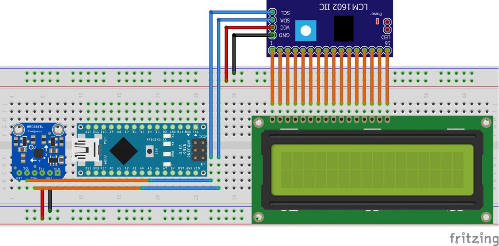 Magnetômetro Arduino HMC5883L Projeto com Display - Blog UsinaInfo
