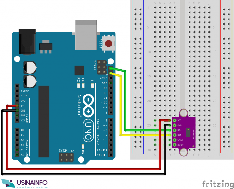 Sensor de Distância Vl53l0x em Projeto com Arduino - Blog UsinaInfo