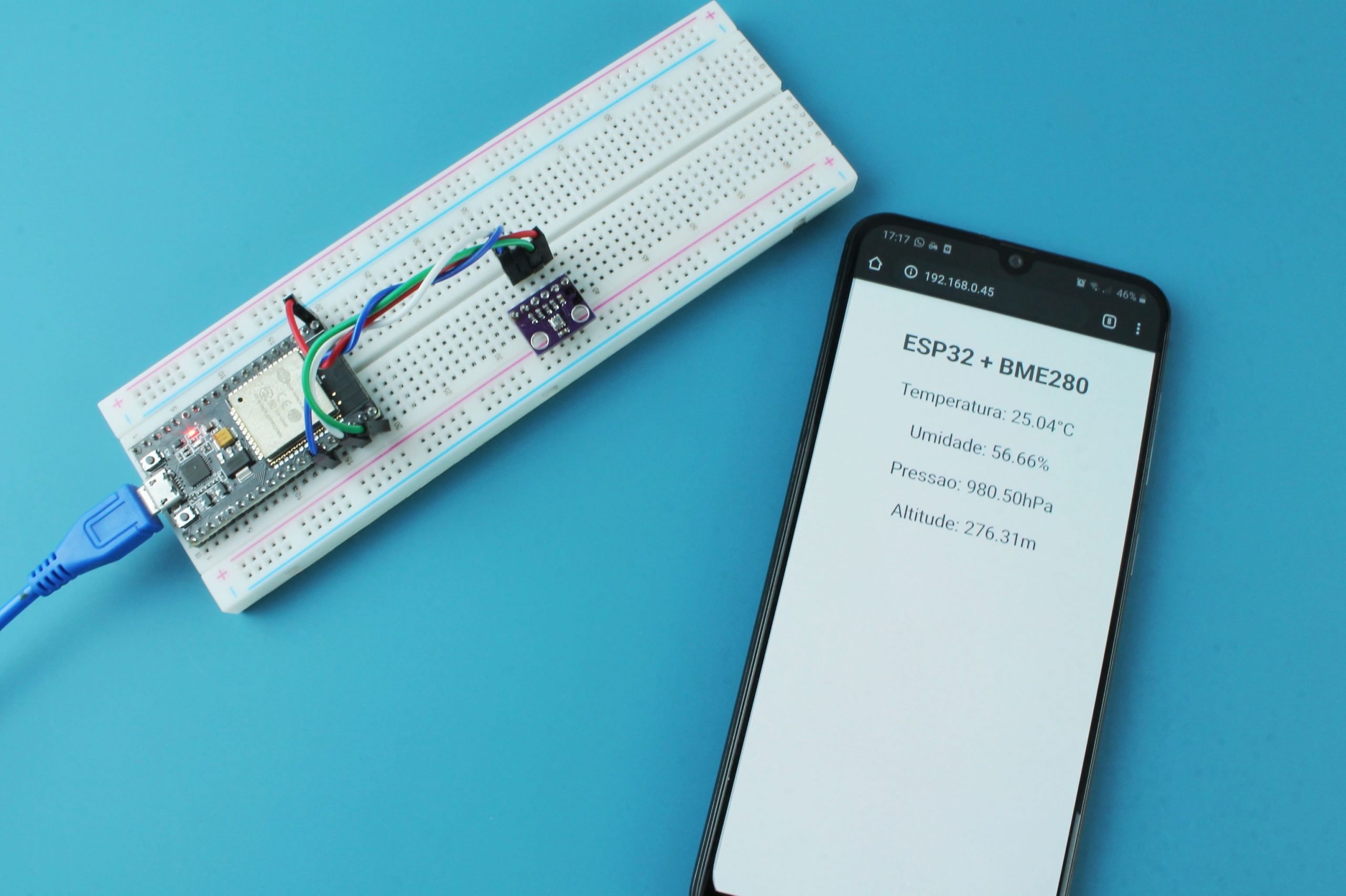 Estação Meteorológica Simples com ESP32 e BME280 - Blog Usinainfo