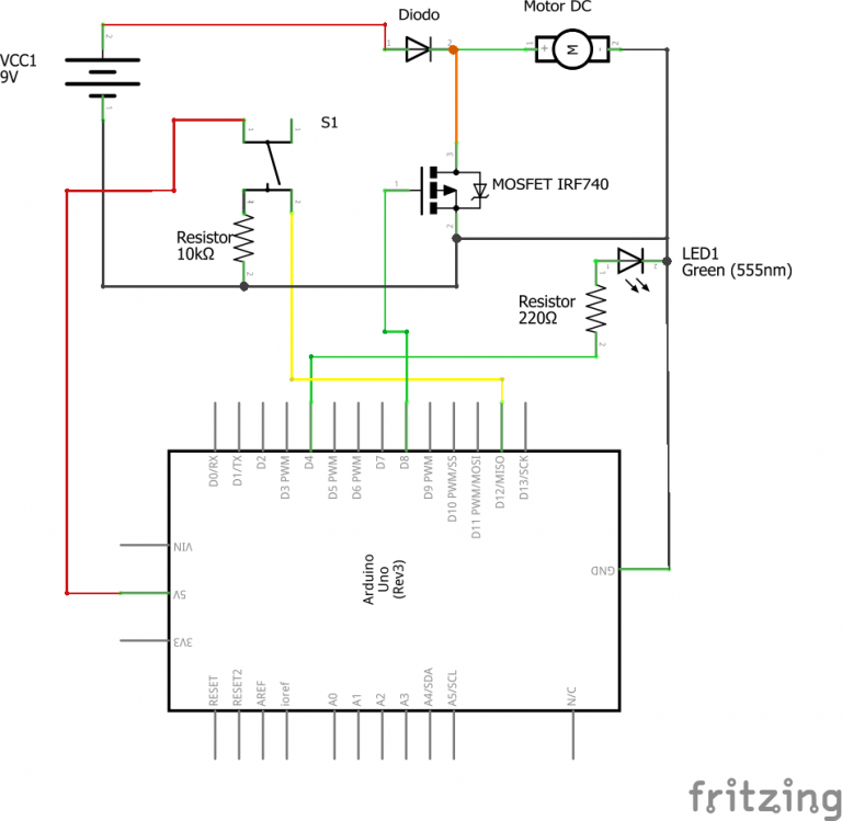 Controlando Motor DC com Transistor Mosfet e Arduino - Blog Usinainfo