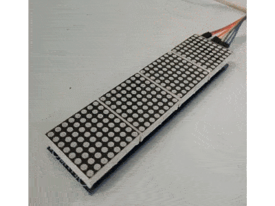 Módulo Matriz de LED 8X32 Vermelho Slim - MAX7219 - Usinainfo